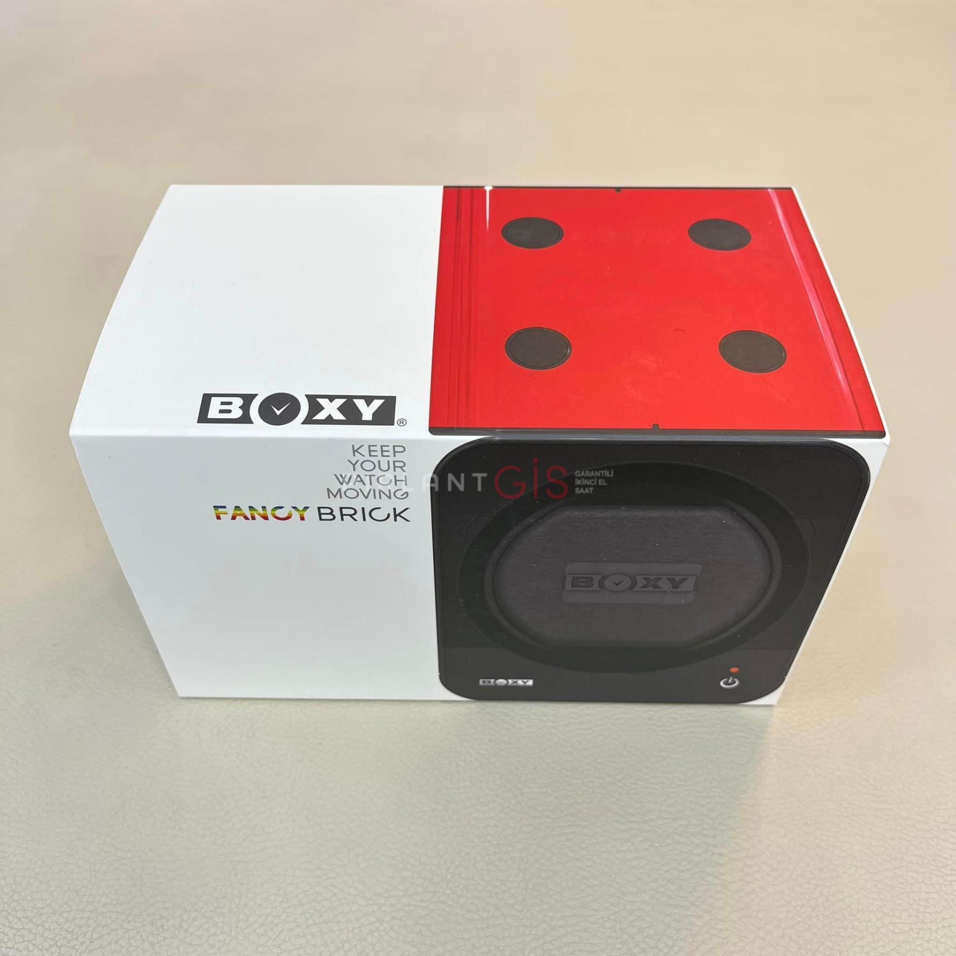 BOXY FANCY BRICK KIRMIZI SAAT KURMA KUTUSU -Kurma Kutusu